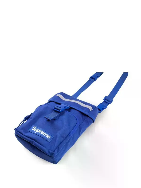 Supreme Logo-patch Camera Bag - Blue