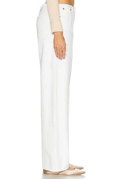 AGOLDE Lex Low Slung Baggy Jeans - Milkshake