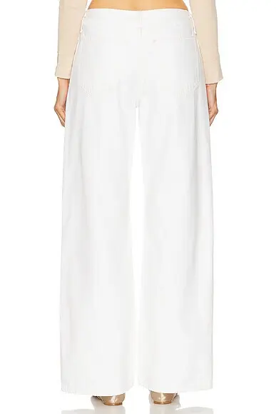 AGOLDE Lex Low Slung Baggy Jeans - Milkshake