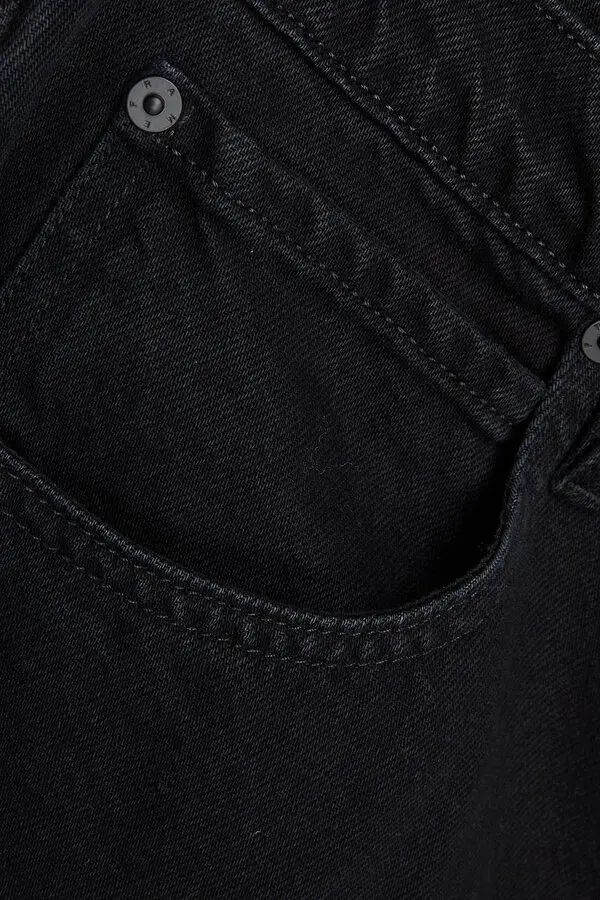 FRAME High-rise Barrel-leg Jeans