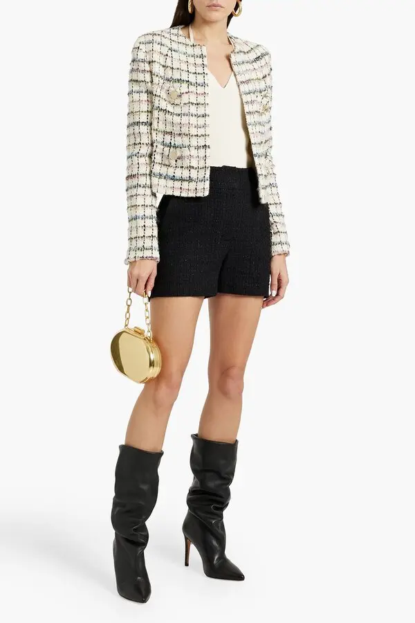 IRO PARIS Allison Metallic Tweed Shorts