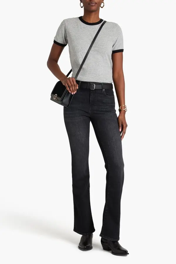 FRAME Le Mini High-rise Bootcut Jeans