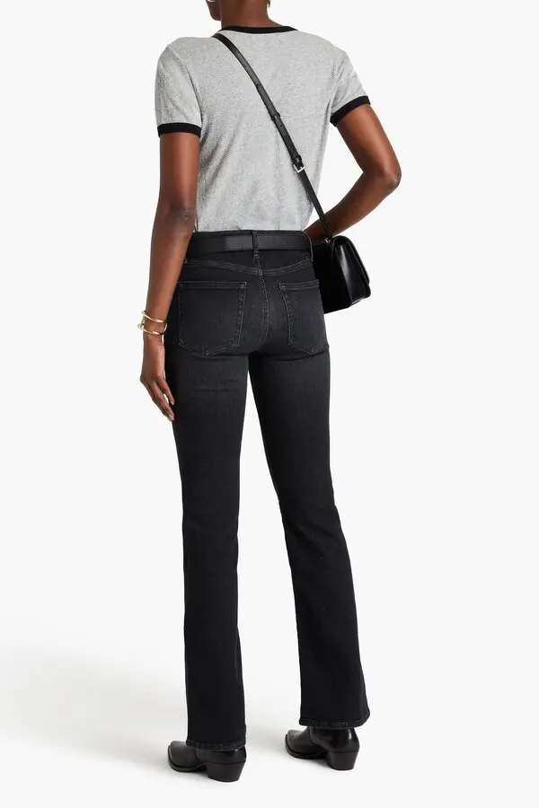 FRAME Le Mini High-rise Bootcut Jeans