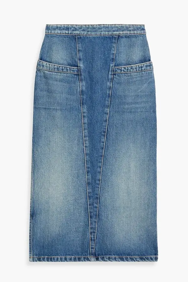 IRO PARIS Lamy Faded Denim Skirt