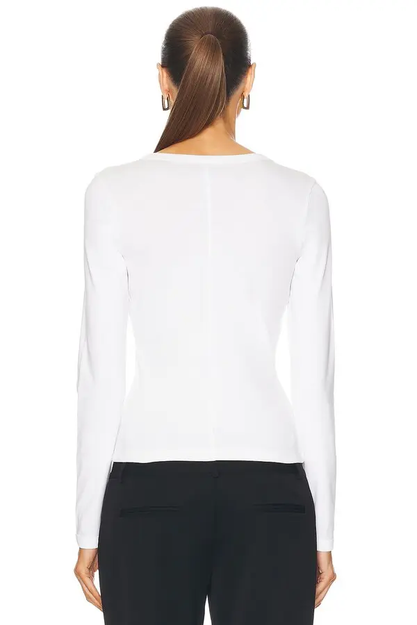 FLORE FLORE Iman Long Sleeve Top - White