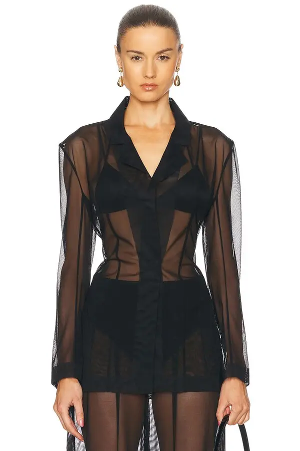 Norma Kamali Classic Single Breasted Jacket