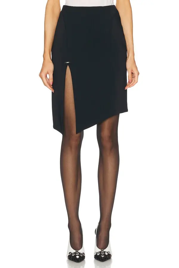 MUGLER Slit Long Skirt