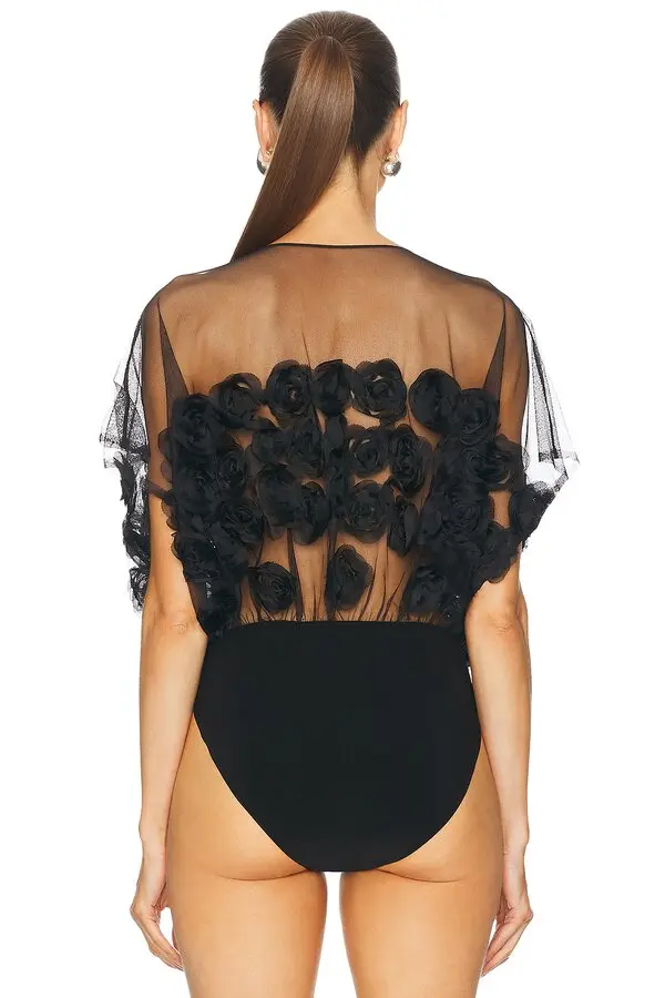 Norma Kamali Super Oversized Sleeveless Boyfriend Bodysuit