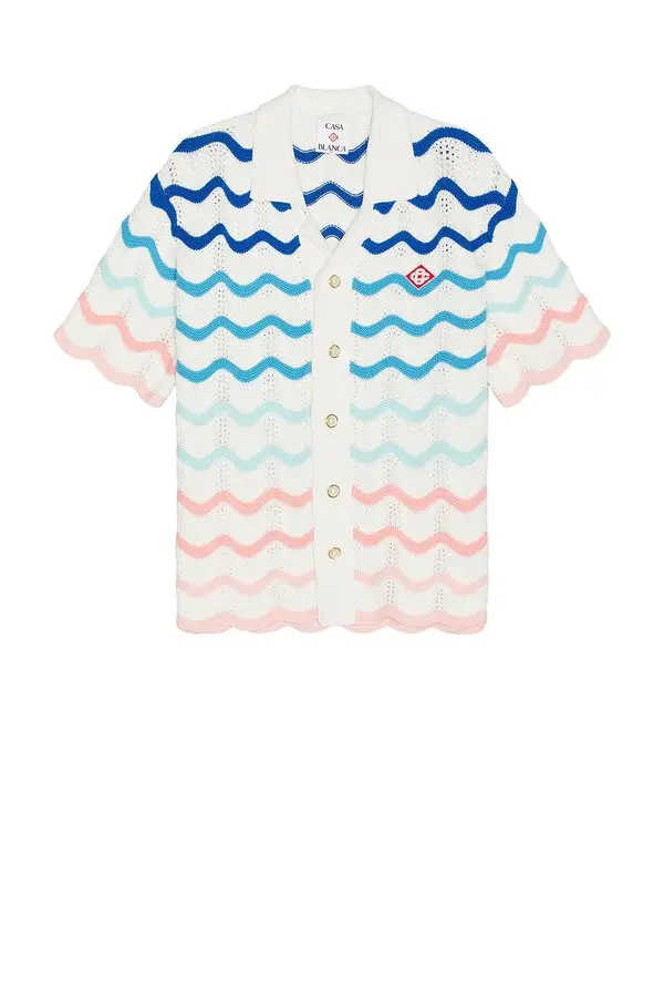 Casablanca Wave Shirt In White