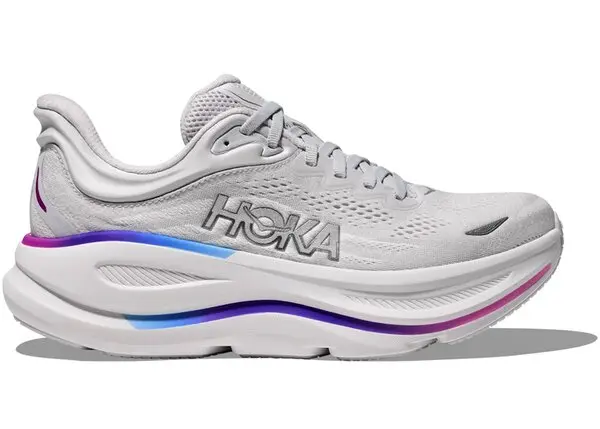 Hoka One One Bondi 9 Sneakers - Cosmic Grey/white Mesh
