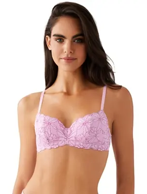 Wacoal Feeling Famous Balconette Contour Bra Night/angel Wing - Pink Lavender Very Berry