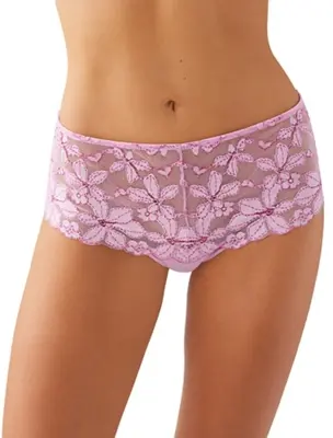Wacoal Feeling Famous Tanga Night/angel Wing - Pink Lavender Very Berry
