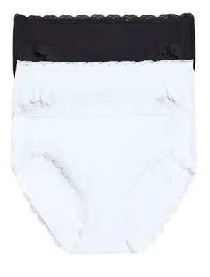 Wacoal Inspired Eyelet Hi-leg Panty Pack White/white/night - White White Night