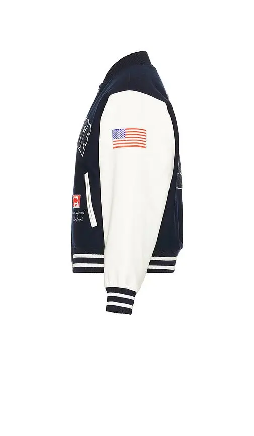 Xlarge Og Logo Varsity Jacket In Navy - 70% Off | Editorialist