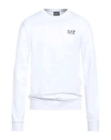 EA7 Cotton-elastane Sweatshirt - White