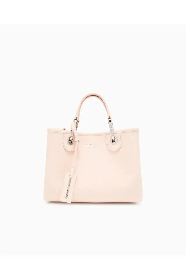 Emporio Armani Myea Shopper Bag With Deer Print - Pink