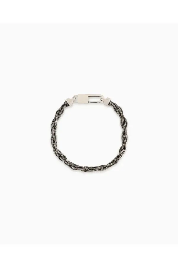 Giorgio Armani Braided Sterling Bracelet - Silver