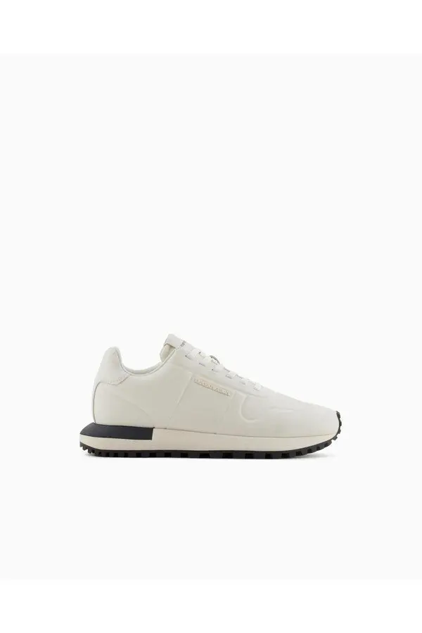 Emporio Armani Leather Sneakers - White