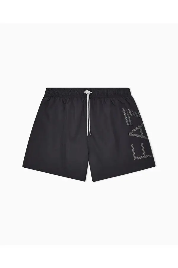 EA7 Swim Trunks With Logo - Black