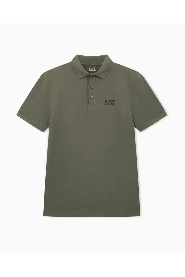 Emporio Armani Core Identity Stretch-cotton Polo Shirt - Green