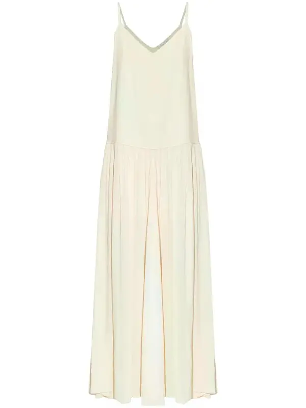FORTE_FORTE Pleat-detail Maxi Dress
