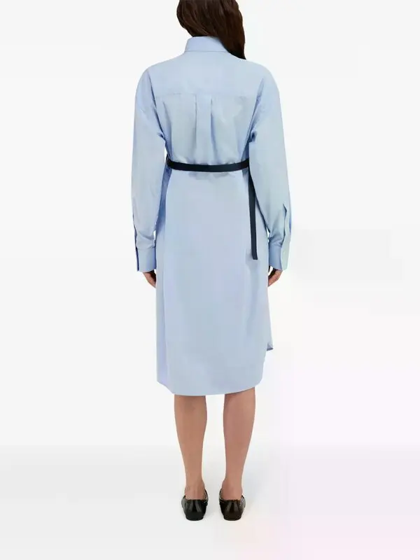 FERRAGAMO Contrasting Panel Shirt Dress