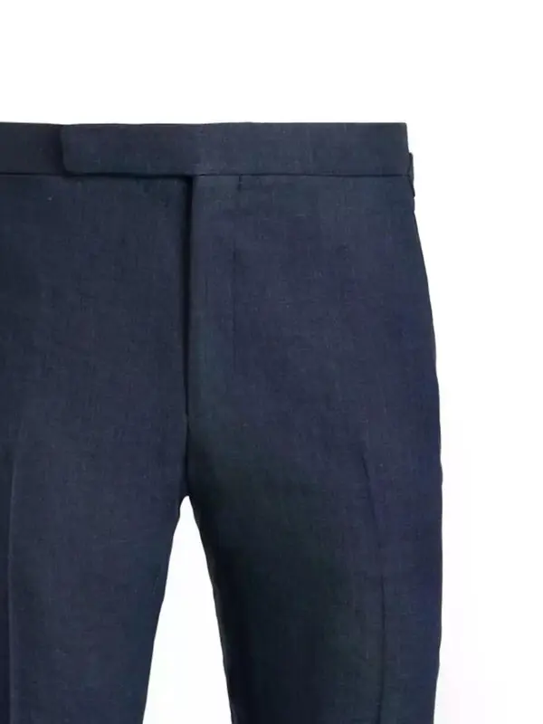 Ralph Lauren Purple Label Linen Trousers - Blue