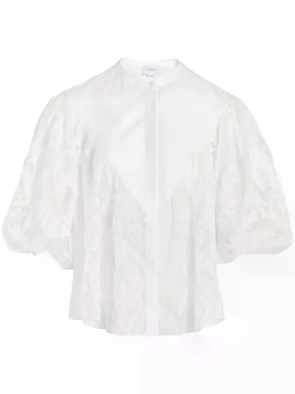 Giambattista Valli Embroidered Lace Blouse
