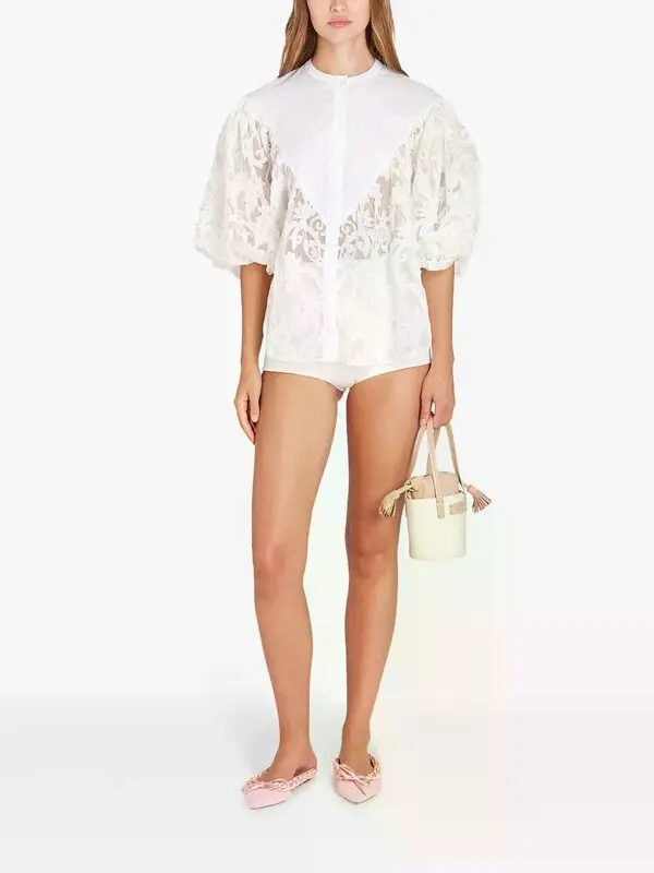 Giambattista Valli Embroidered Lace Blouse