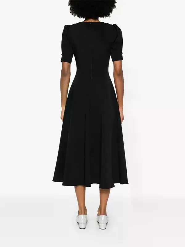 NISSA Bow-appliqué Maxi Dress