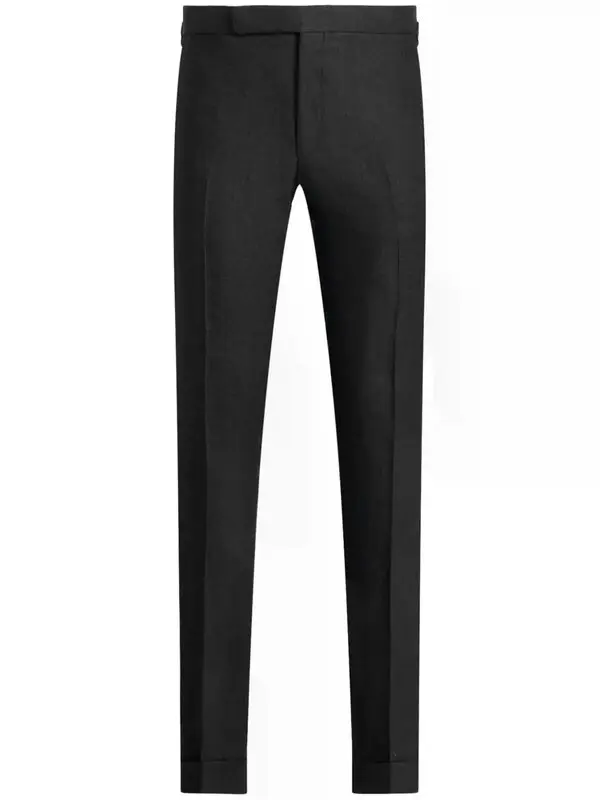 Ralph Lauren Purple Label Linen Trousers - Black