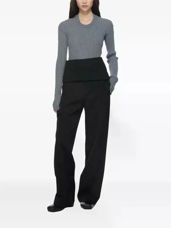 ALAINPAUL Stacked Trousers