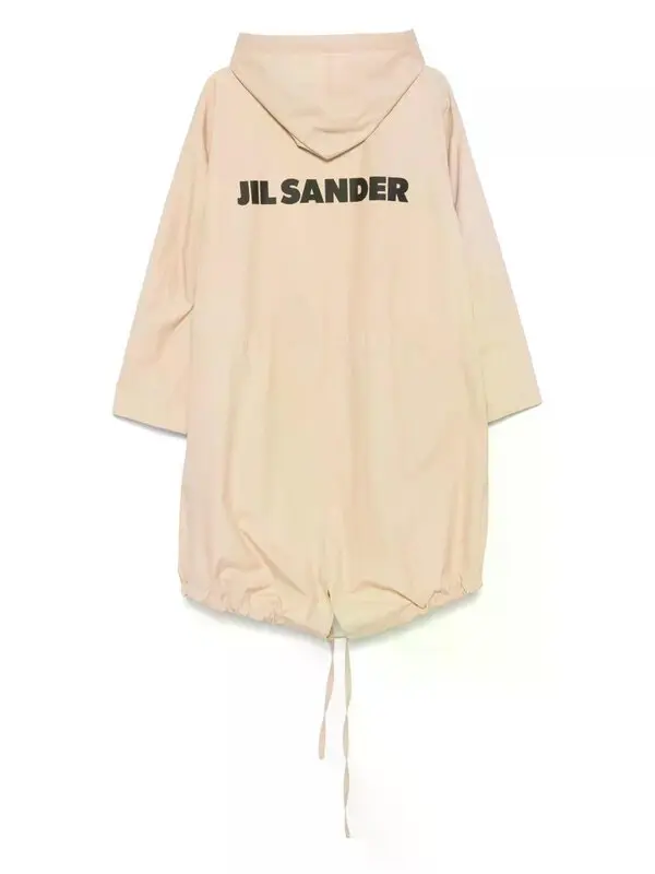 JIL SANDER Logo-print Coat - Neutrals