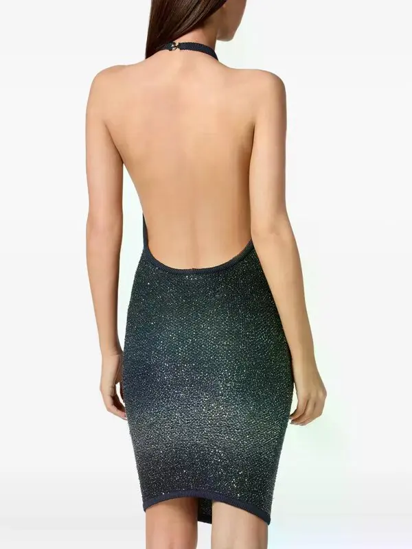 Philipp Plein Sequin-embellished Mini Dress - Blue