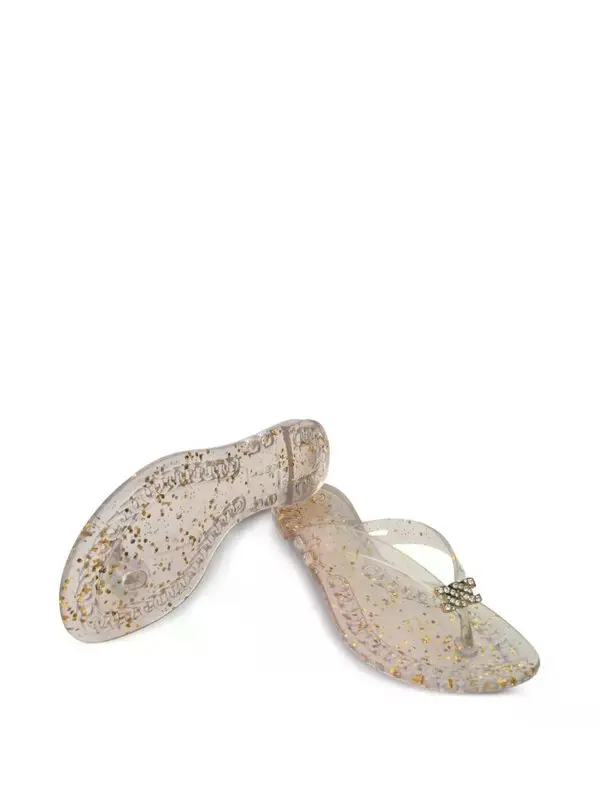 Casadei Glitter Detail Flip Flops