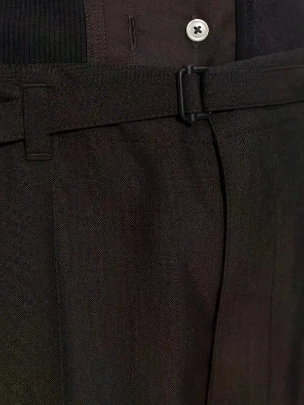 LEMAIRE Belted Tailored Trousers - Black