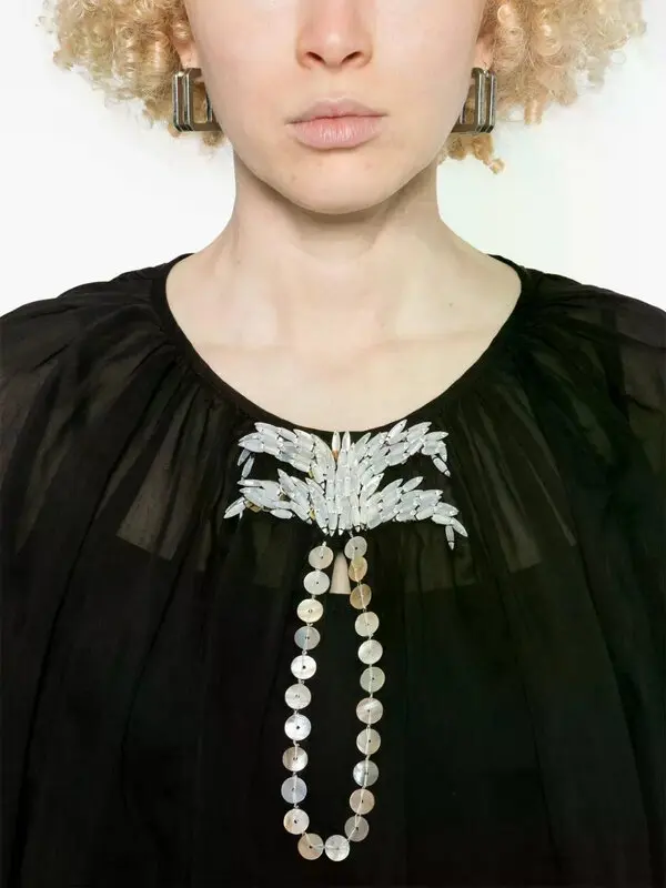 FORTE_FORTE Bead-embellished Blouse