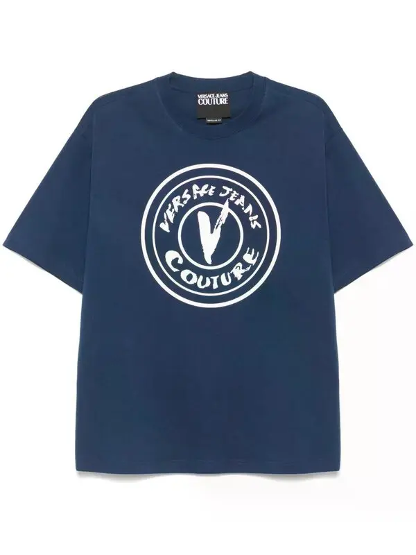 Versace Logo-print T-shirt - Blue