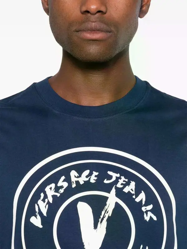 Versace Logo-print T-shirt - Blue