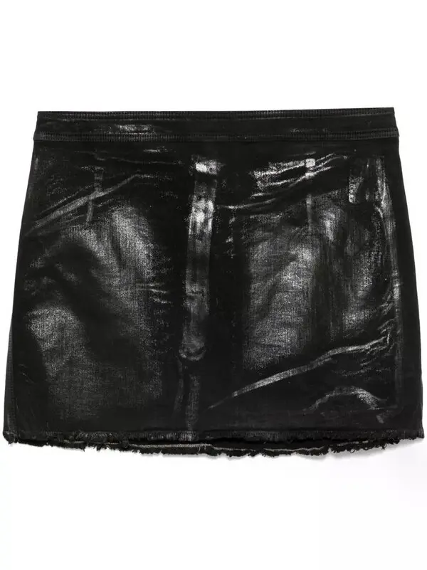 Rick Owens Coated Mini Skirt