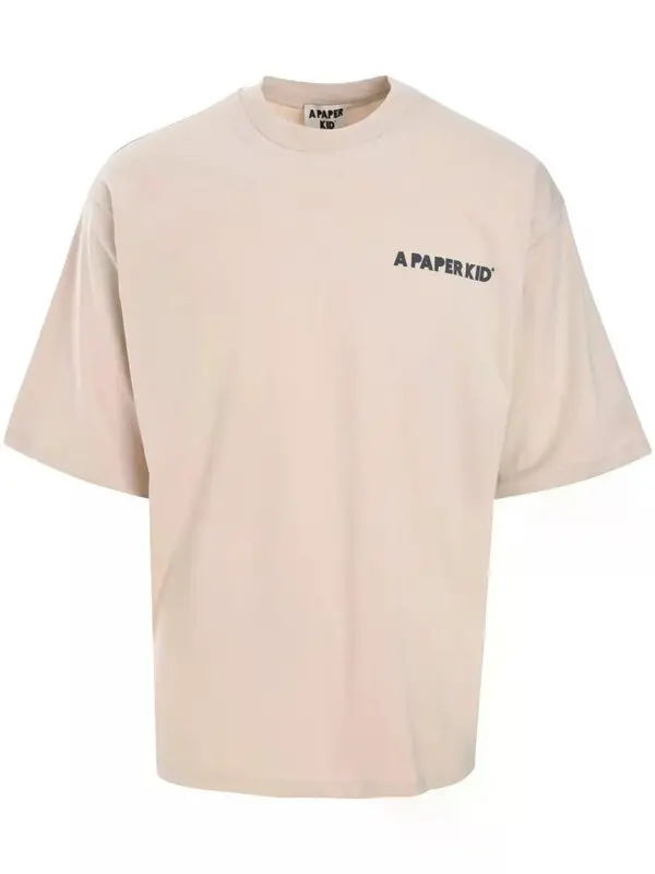 A PAPER KID Logo Cotton T-shirt