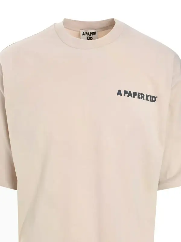 A PAPER KID Logo Cotton T-shirt