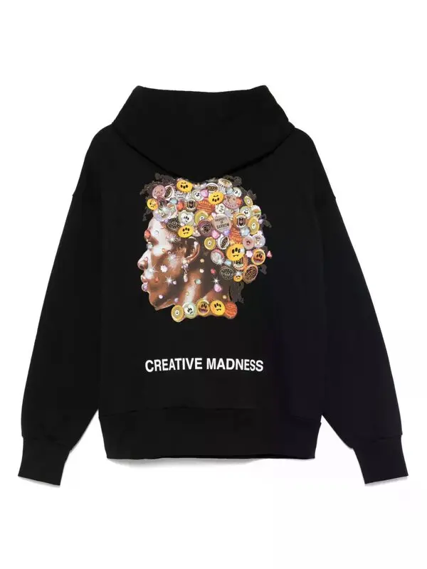 BARROW Logo-print Hoodie - Black