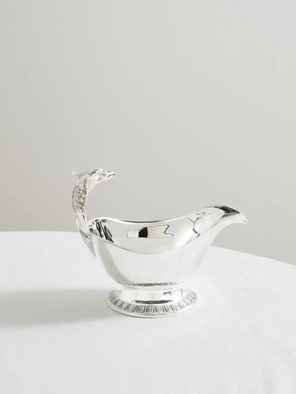 Christofle Malmaison Large -plated Gravy Boat - Silver