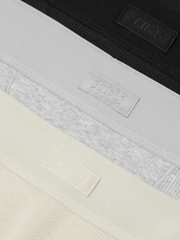 SKIMS Cotton Rib Boxer 3-pack