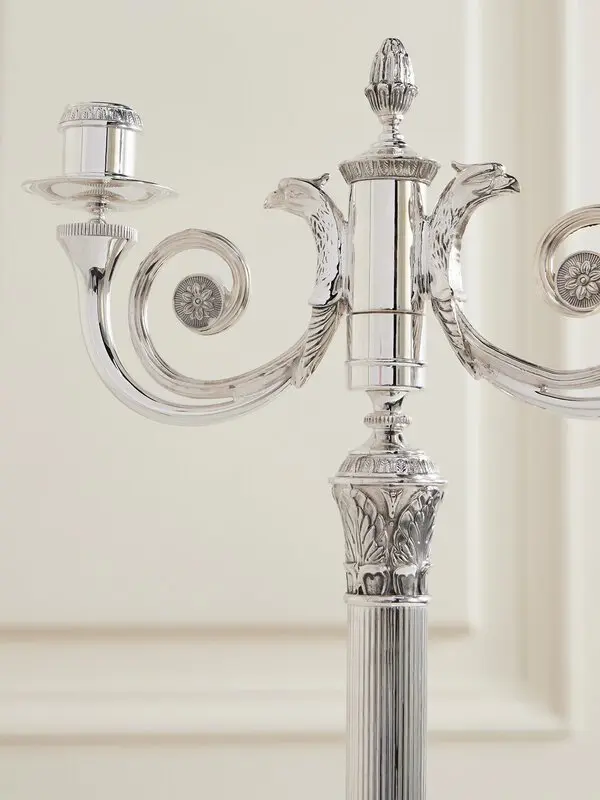 Christofle Malmaison -plated Candle Holder
