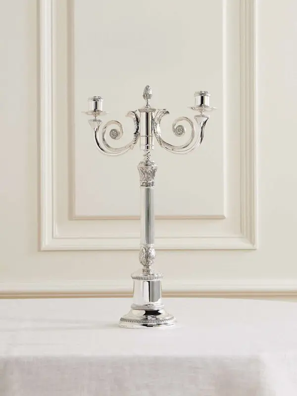 Christofle Malmaison -plated Candle Holder