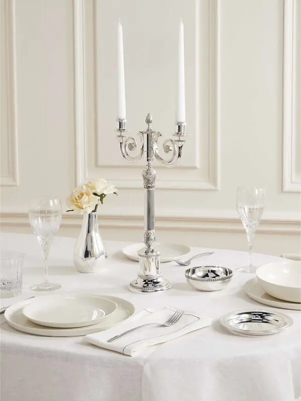 Christofle Malmaison -plated Candle Holder