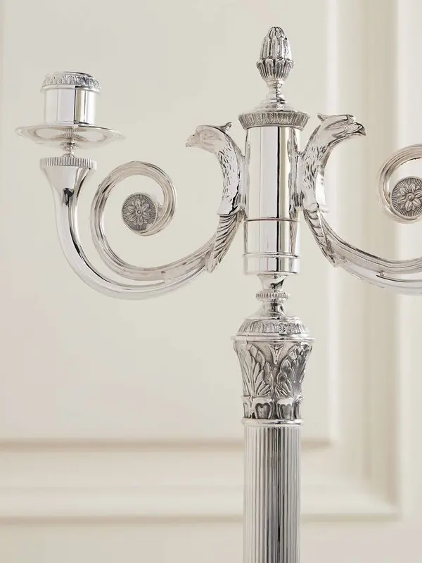 Christofle Malmaison -plated Candle Holder