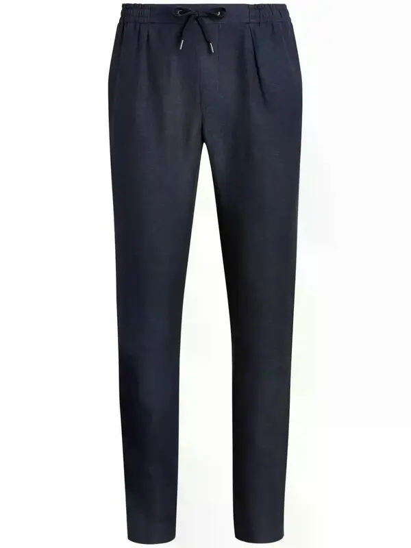 Ralph Lauren Purple Label Drawstring Trousers - Blue